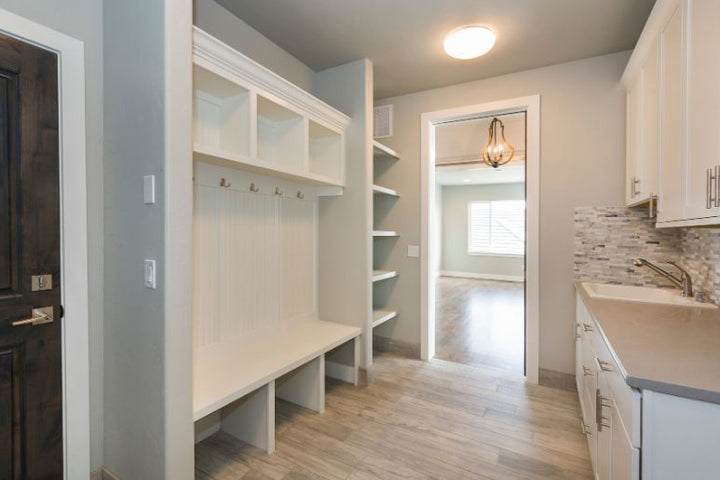 How To Create a Functional Mudroom With Custom Shelving – Right On Bracket