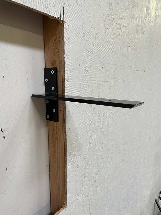 Heavy Duty Floating Shelf Bracket - Stud Mounted Support Bracket ...